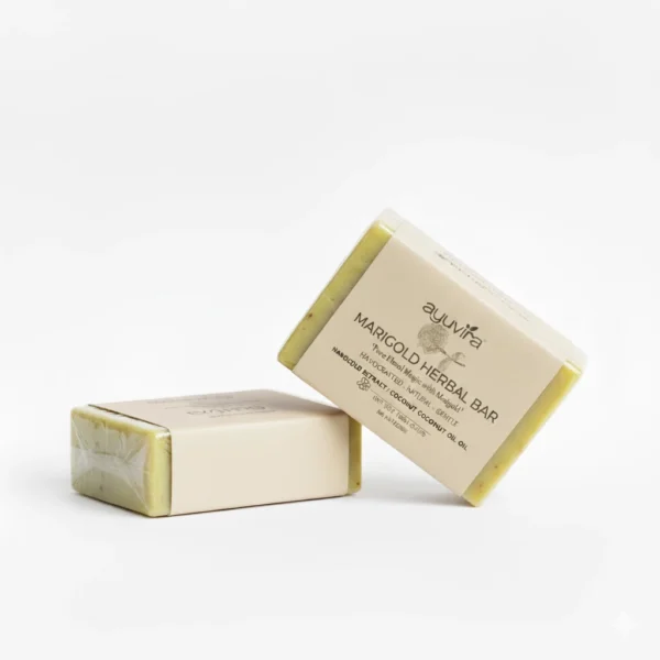 Marigold Herbal Bar | Natural Genda Soap for Skin India | Ayuvira